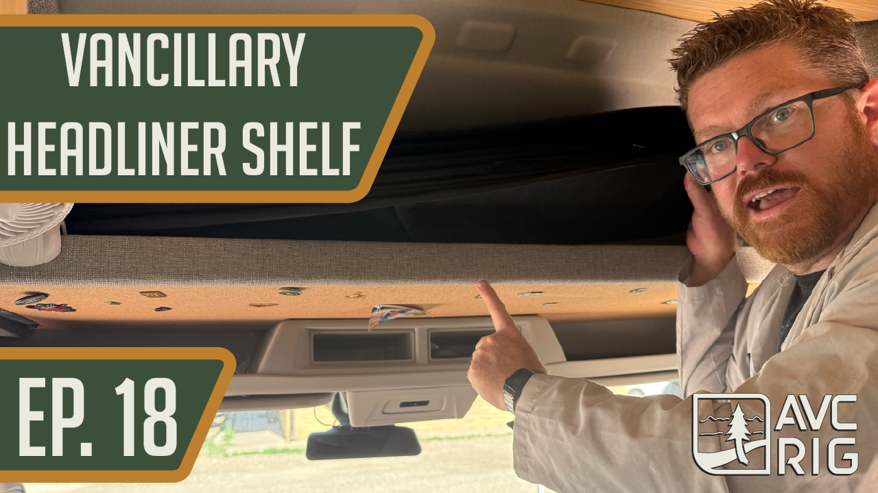 Maximize Your Space: Installing a Vancillary Headliner Shelf in Your V – https://www.avcrig.com ...
