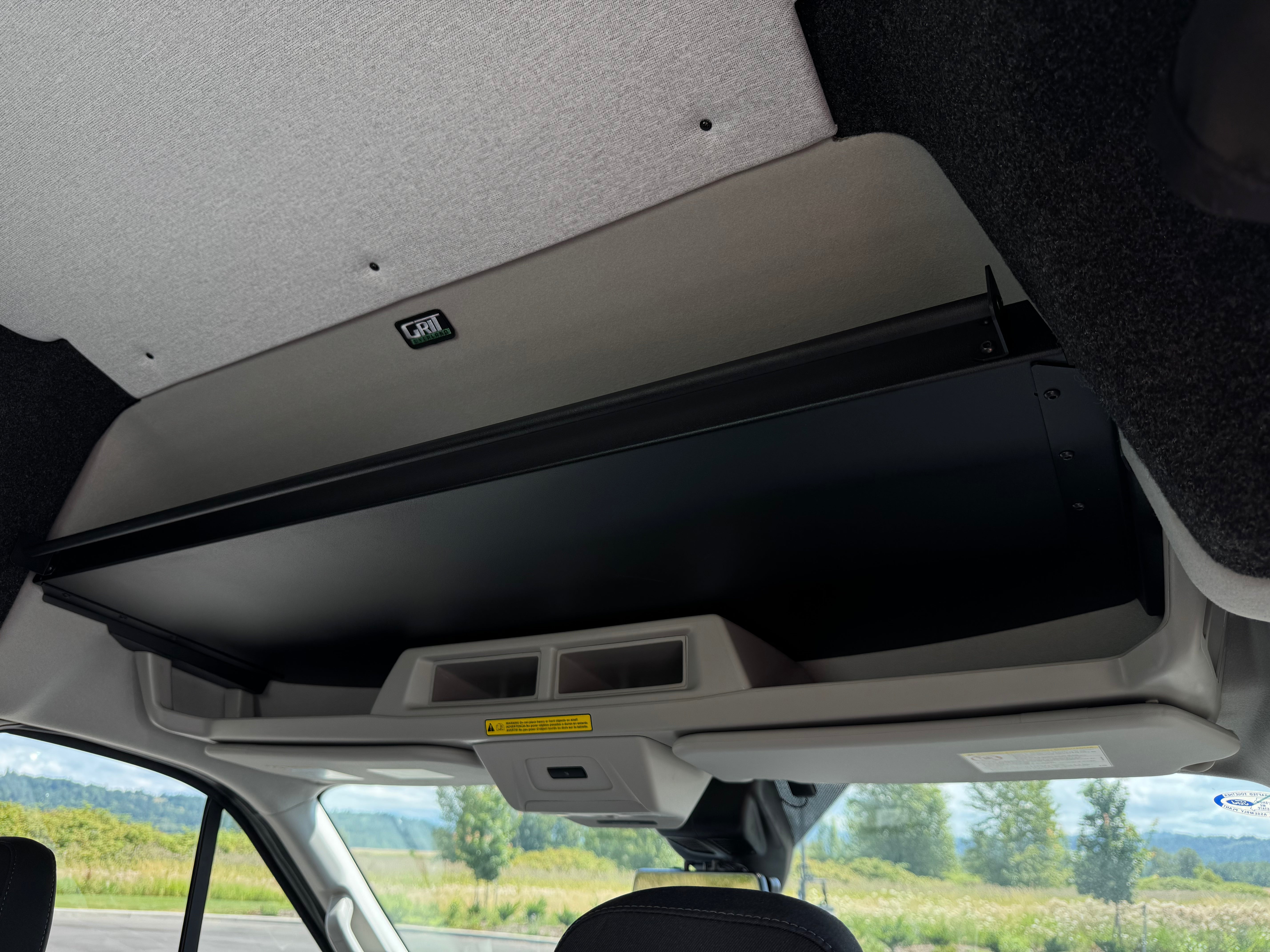 Ford Transit Headliner Shelf with Curtain Rod – AVC RIG